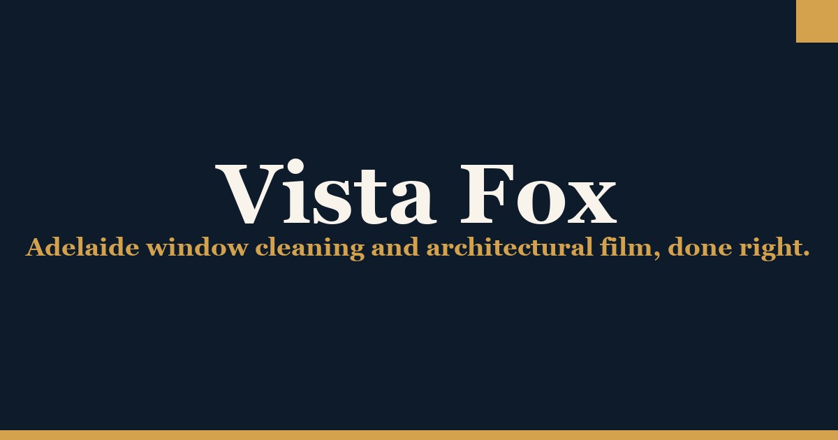 Window Tinting Cost Adelaide 2026 | Real Price Guide — Vista Fox